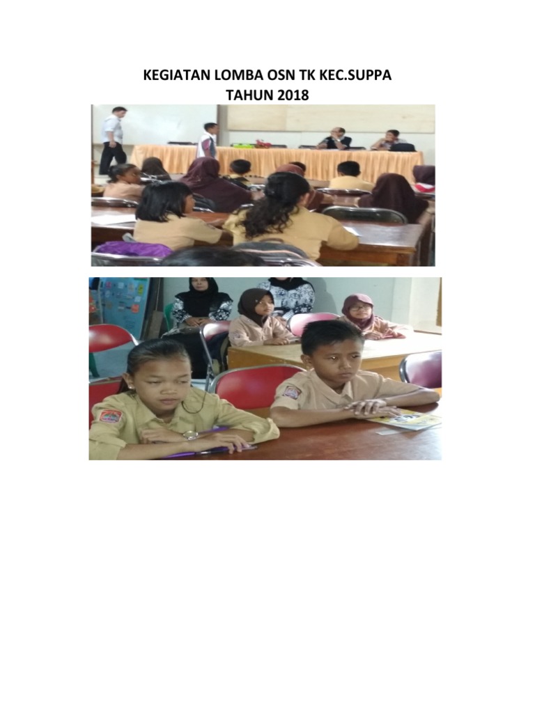 Kegiatan Lomba Osn TK Kec | PDF