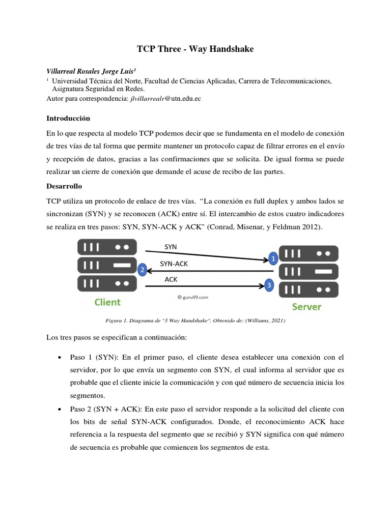 Tcp Three Way Handshake Descargar Gratis Pdf Protocolo De Control De Transmisión 