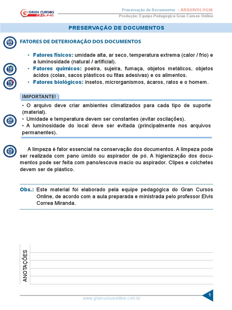 Factors that Deteriorate Documents and Best Practices for Document ...