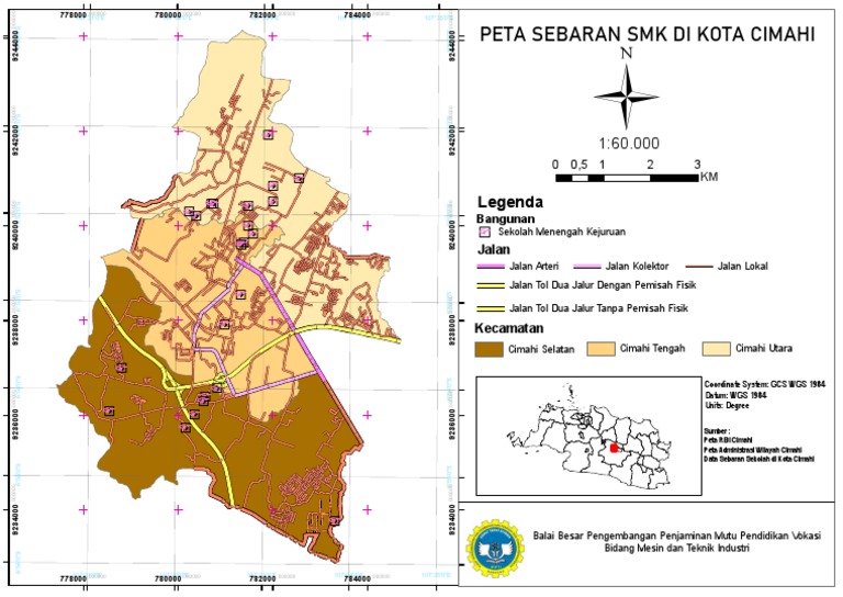 Peta Sebaran Sekolah Di Cimahi | PDF