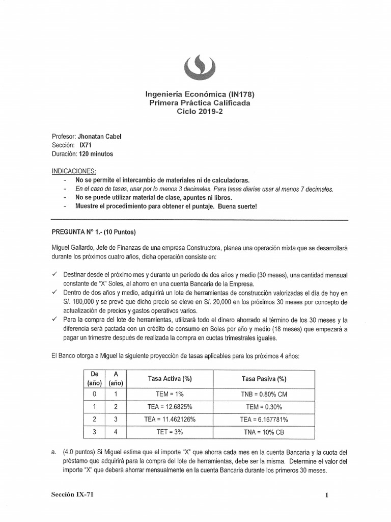 1ra PCIE-IX71-IN74-IS7A-2019-2 (Solución) | PDF