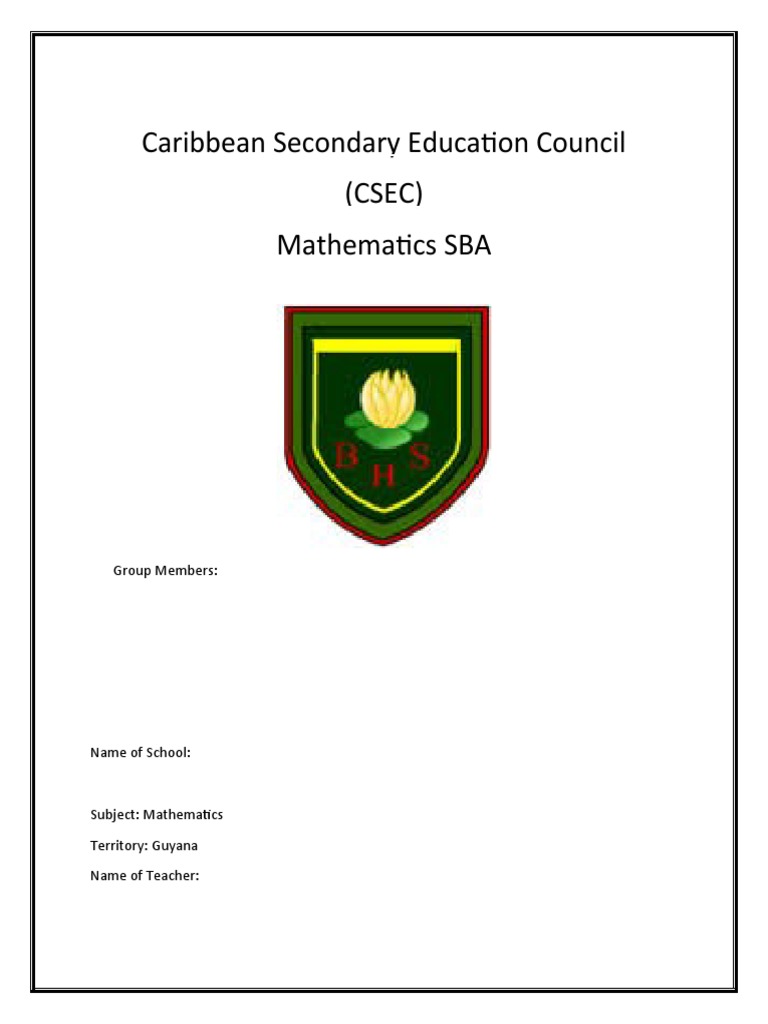 Math Sba Original | PDF | Interest | Banks