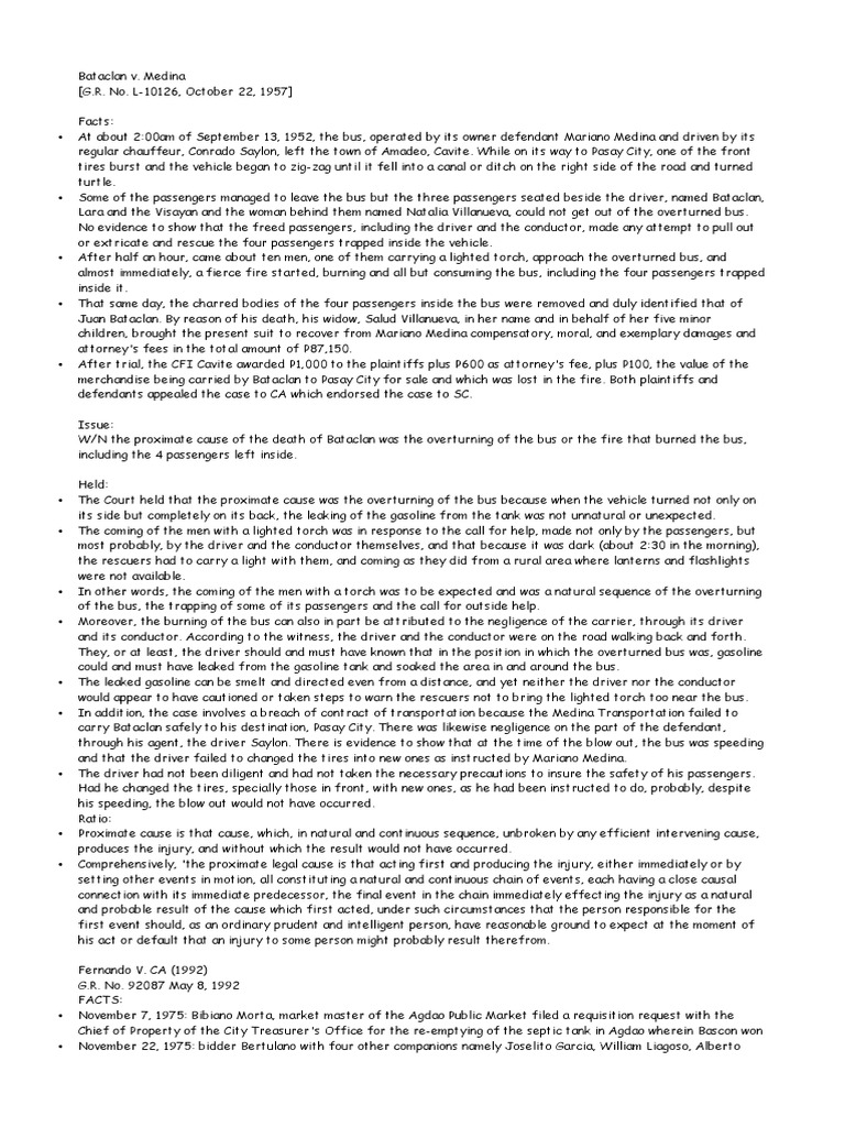 Torts Cases | PDF | Negligence | Damages