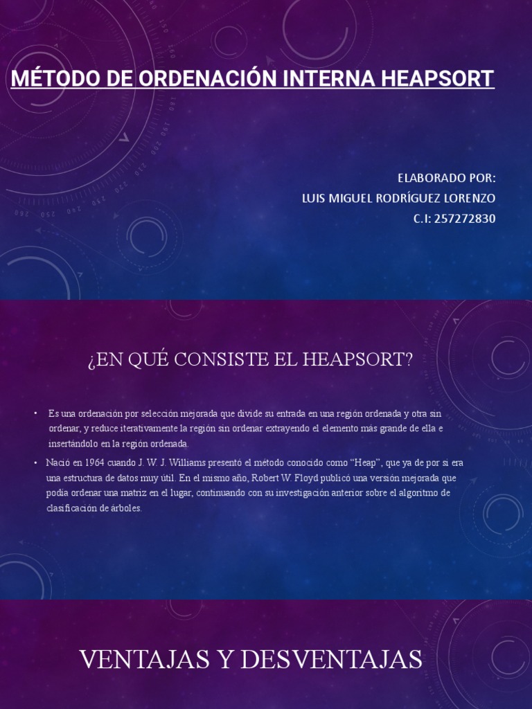 Heapsort: Método de Ordenación Eficiente | PDF | Tecnología