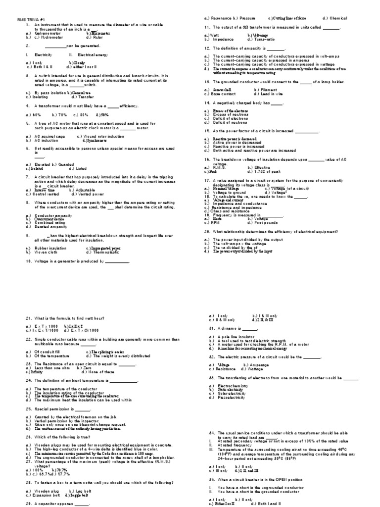 Technical Exam 2Q | PDF | Electrical Resistance And Conductance | Insulator (Electricity)