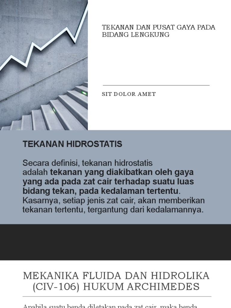 Tekanan Hidrostatis pada Bidang Lengkung | PDF | Metode & Bahan Ajar | Sains & Matematika