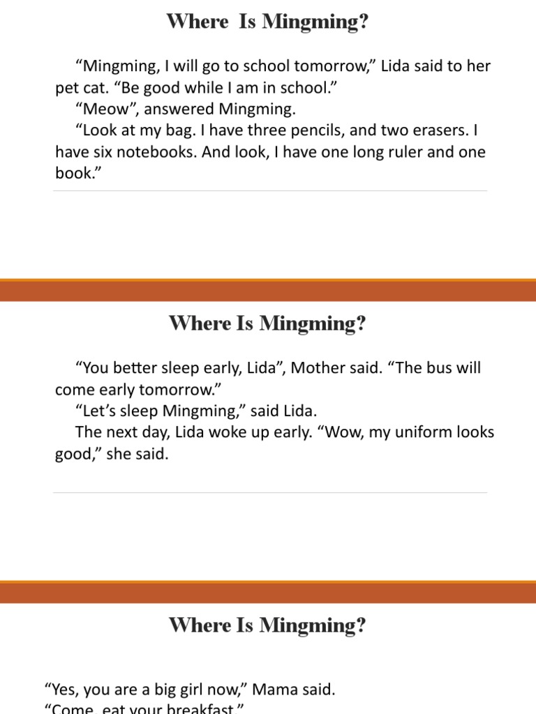 Where Is Mingming | PDF