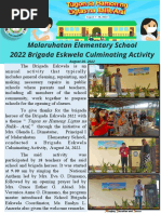 Brigada Eskwela Closing Program Narrative | PDF