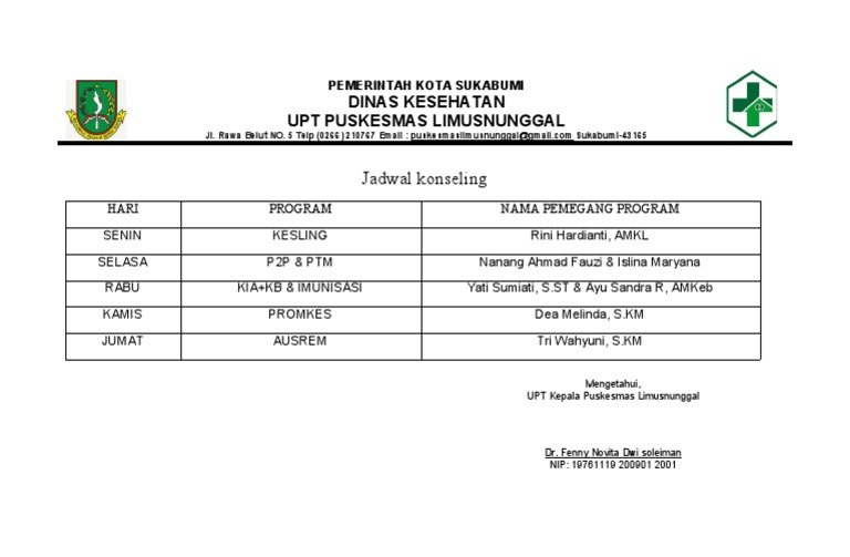 Jadwal Konseling | PDF