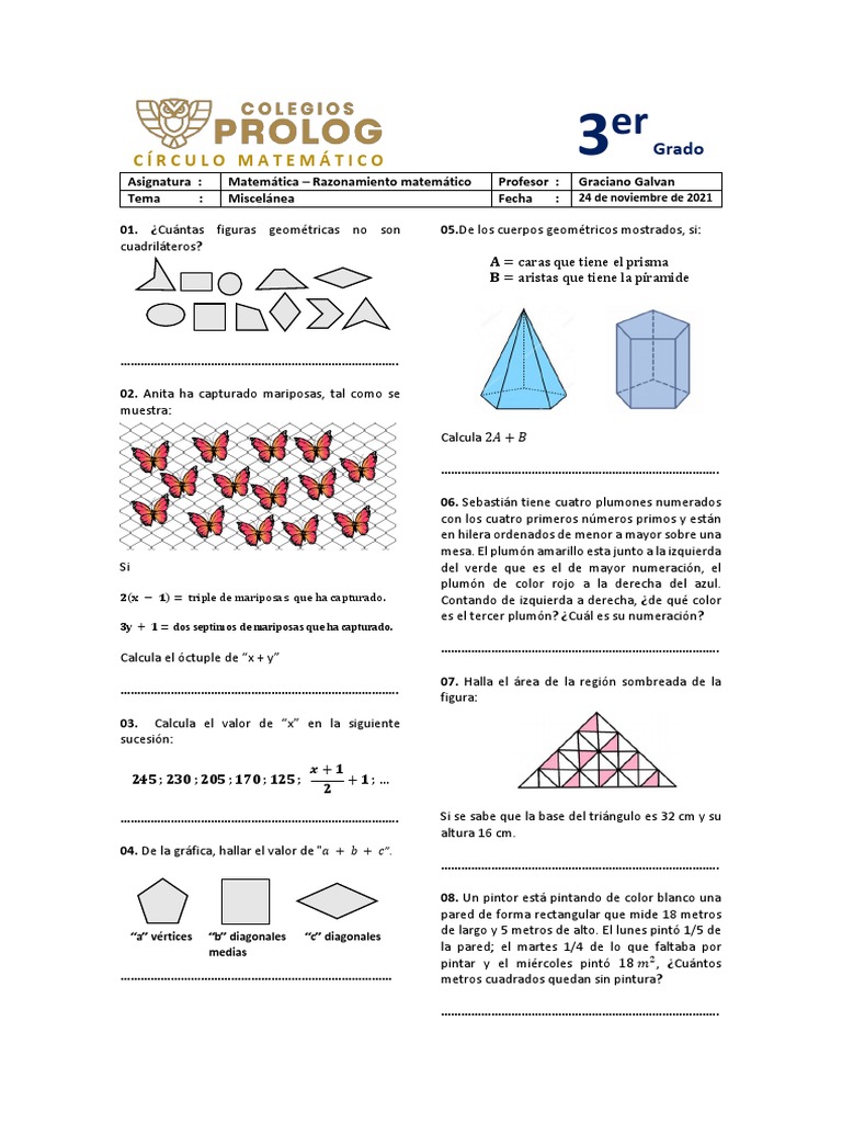 3er Grado Miscelanea 24.11.21 | PDF