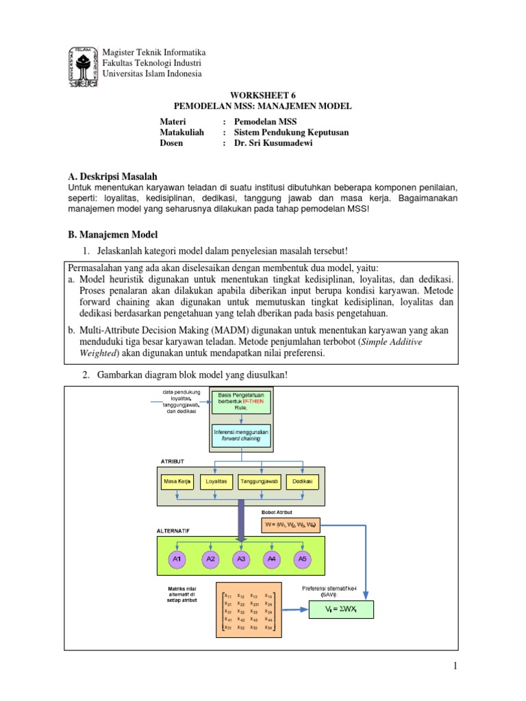 Contoh Manajemen Model | PDF