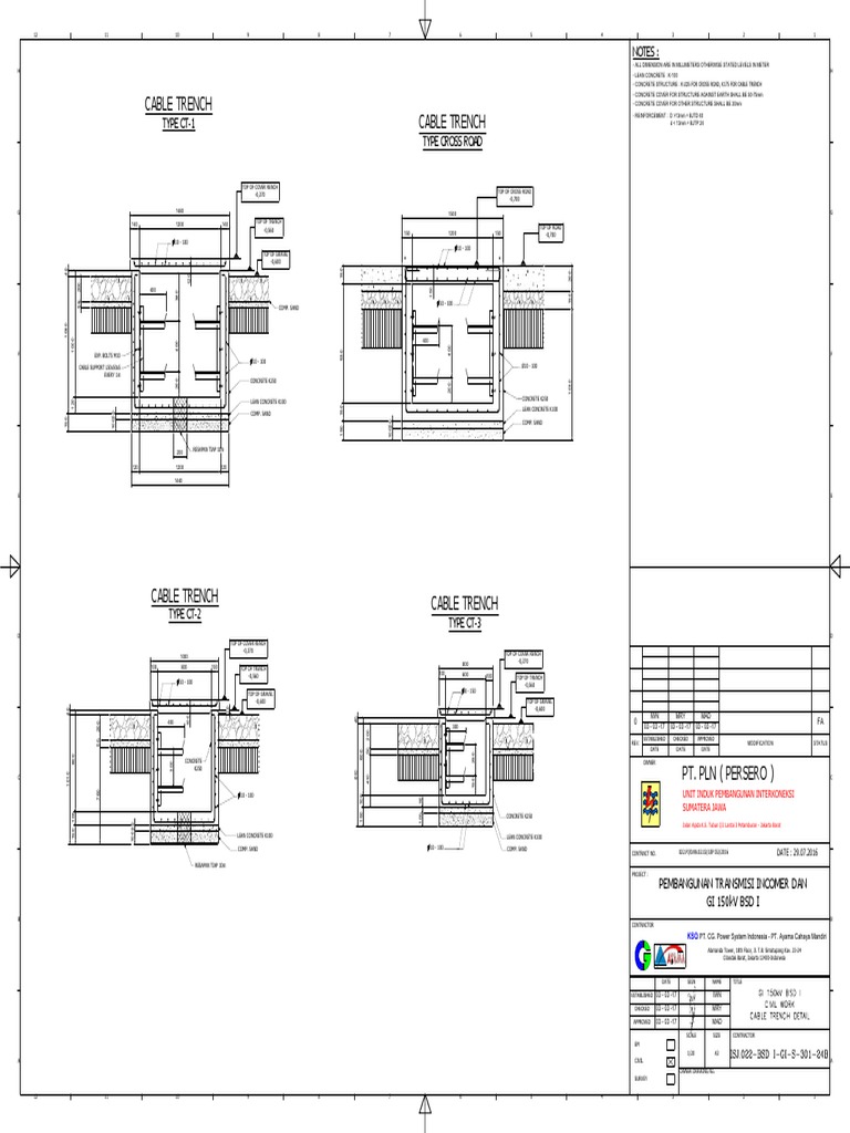 24 B Trench Layout Detail | PDF