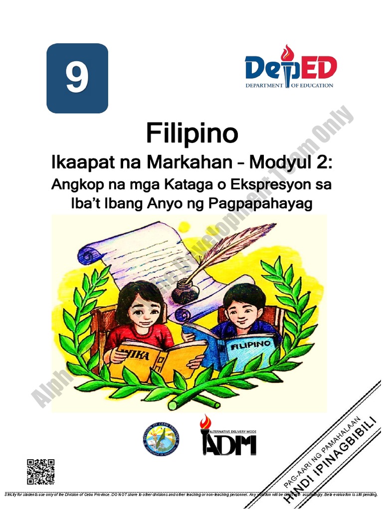 FILIPINO 9 SLM 2 Q4 ABERION OSLOB EDITED Final | PDF