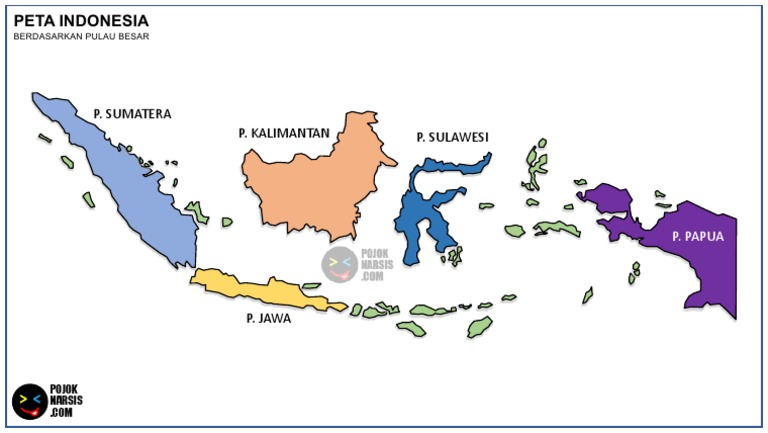 Peta Indonesia Berdasarkan Pulau Besar | PDF