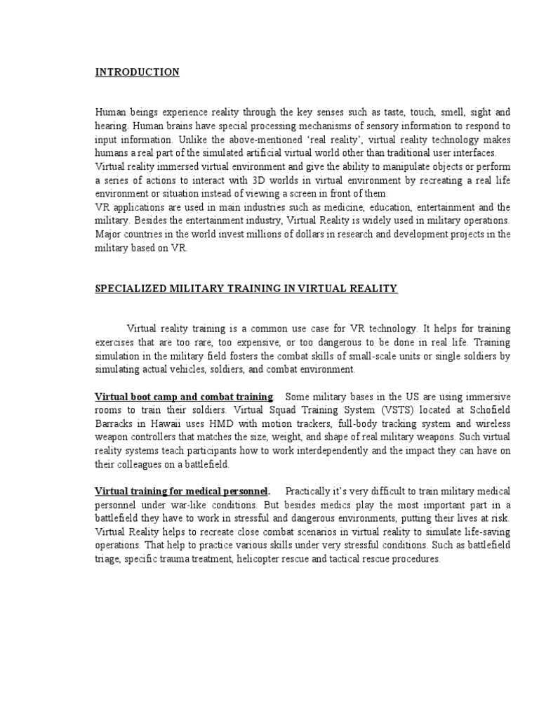 Gp Presentation -VR | PDF | Virtual Reality | Simulation