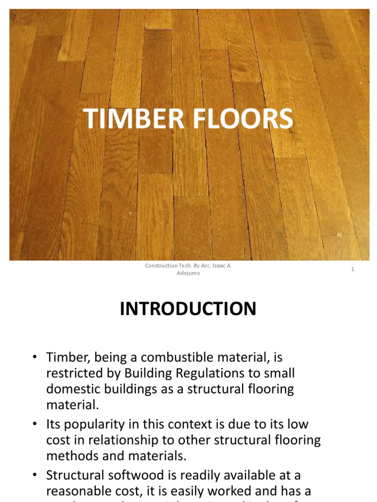 Timber Floors | PDF | Materials | Building Engineering