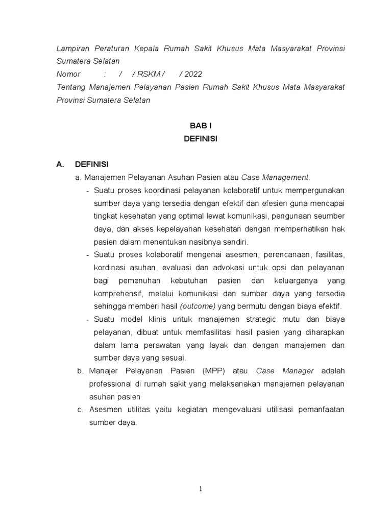 Panduan Case Manager | PDF