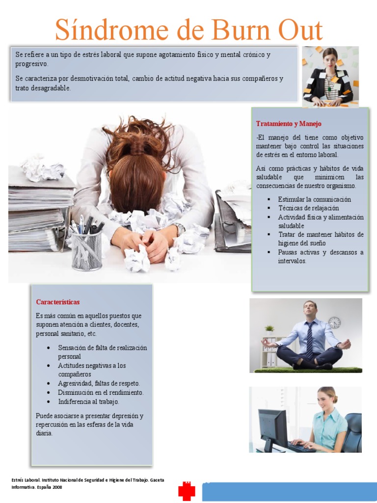 Flyer Burn Out Editable | Descargar gratis PDF | Estrés (biología) | Burnout ocupacional