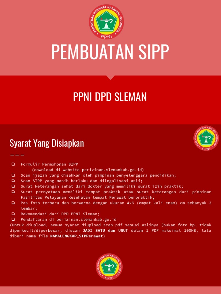 Tata Cara Pembuatan SIPP | PDF