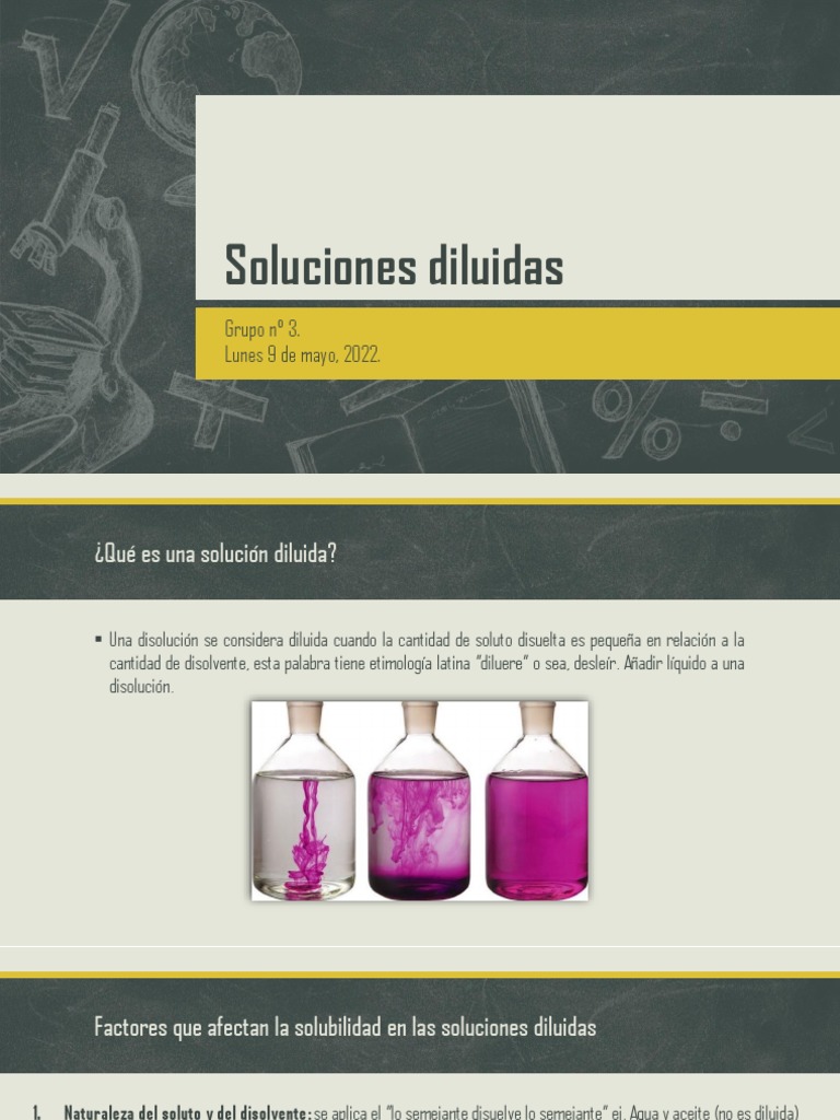 Soluciones DD | PDF | Solubilidad | Solvente