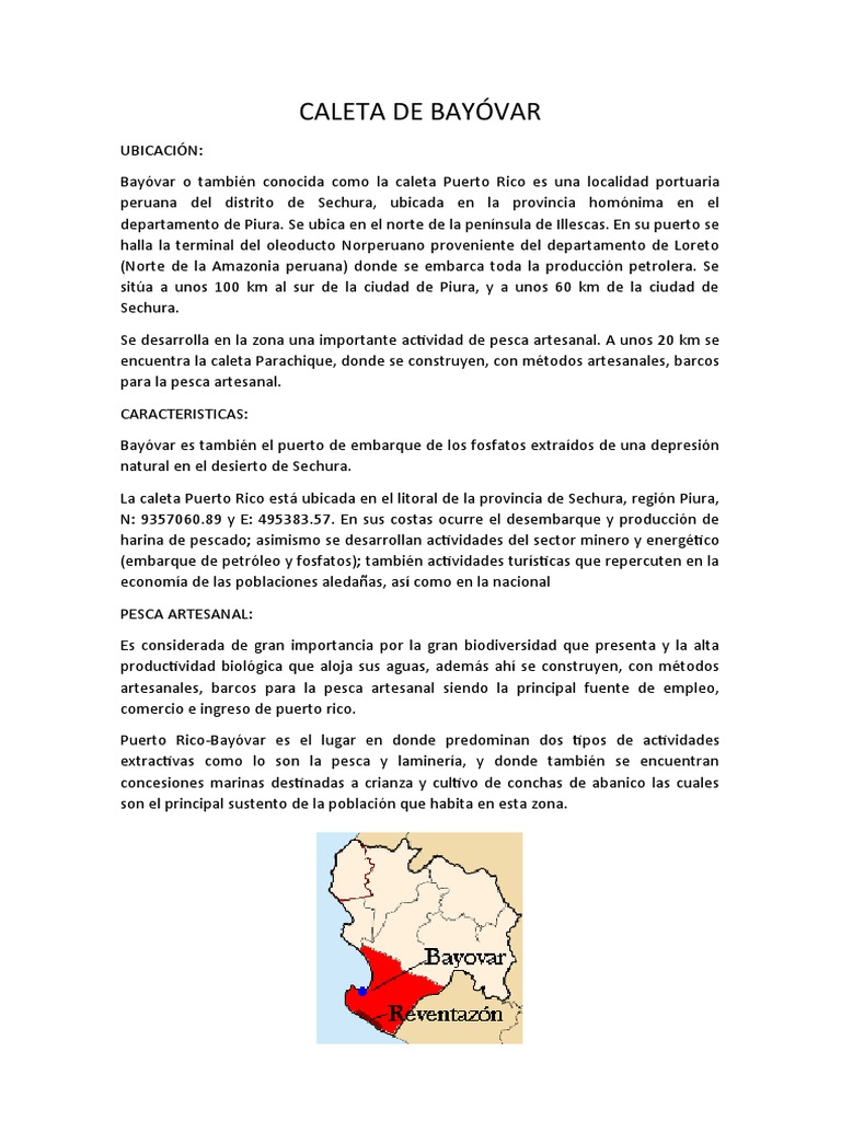 Caleta de Bayóvar | PDF | Geografía Física