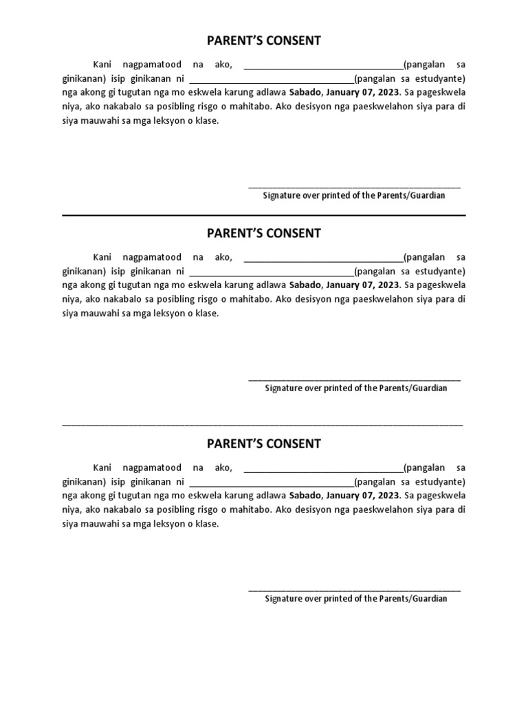 PARENT Consent | PDF