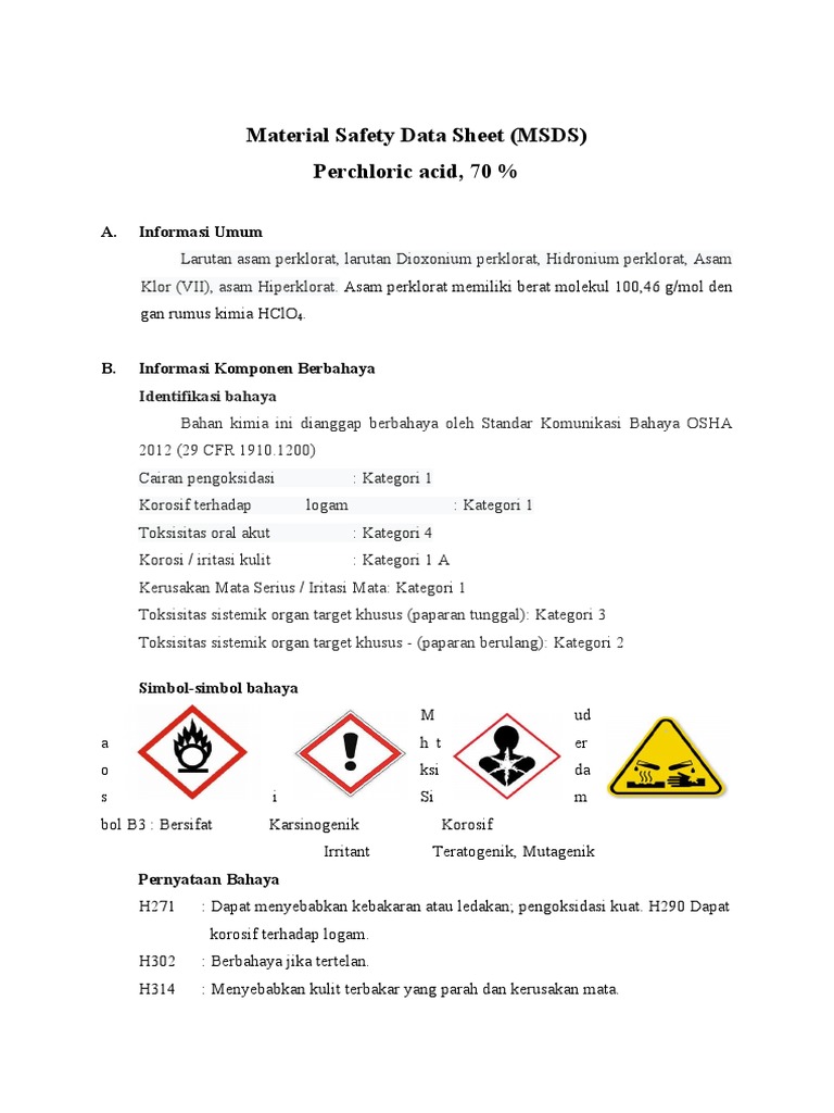 MSDS | PDF