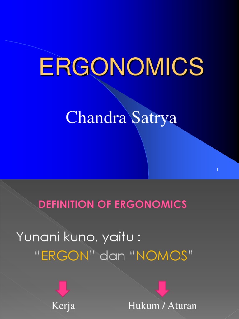 Chanda Satrya-Ergonomics | PDF