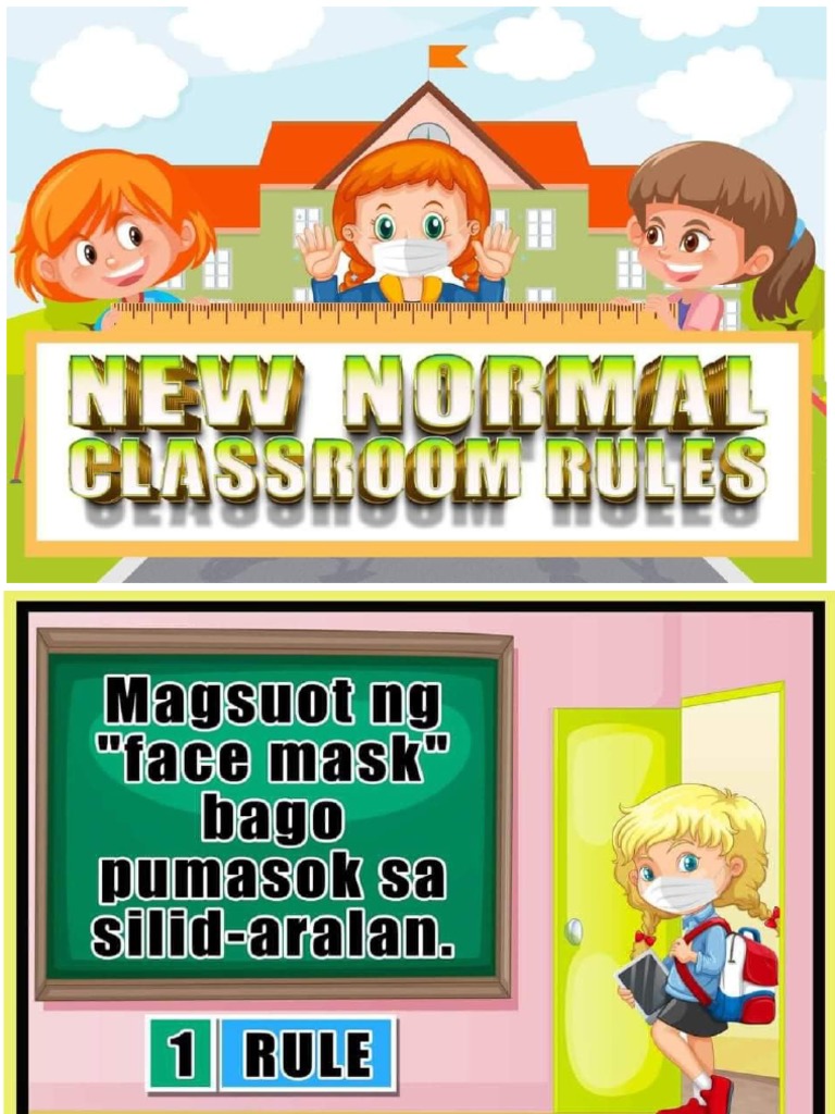 Classroom Rules For Limited Face To Face Filipino Version A4 | PDF