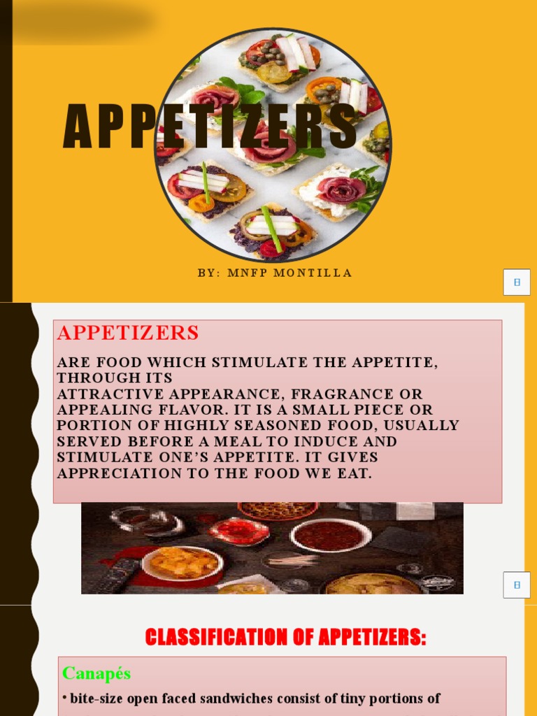 Appetizers | Download Free PDF | Hors D'oeuvre | Pickling