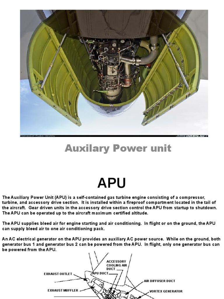 APU Presentation | PDF | Energy Conversion | Components