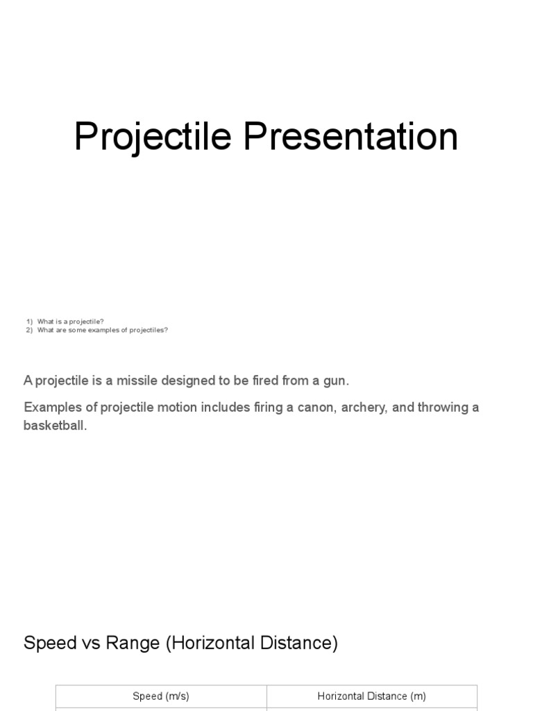 Projectile Motion Analysis Guide | PDF | Projectiles | Acceleration