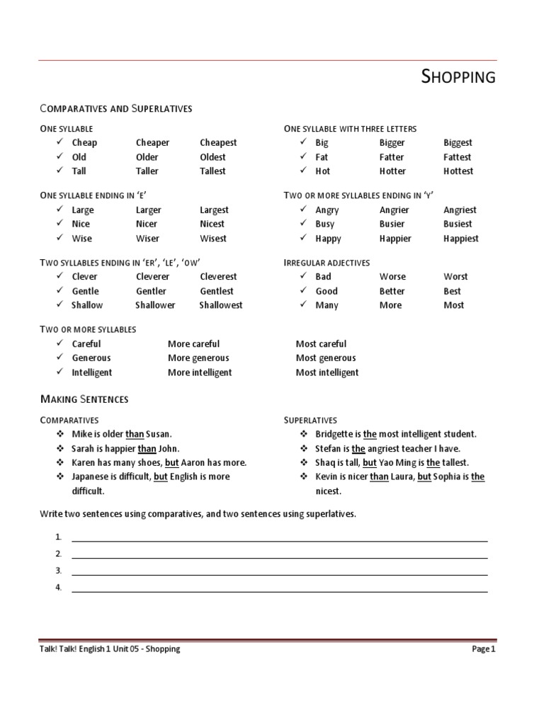 Unit 05 - Shopping | PDF | Syntax | Languages