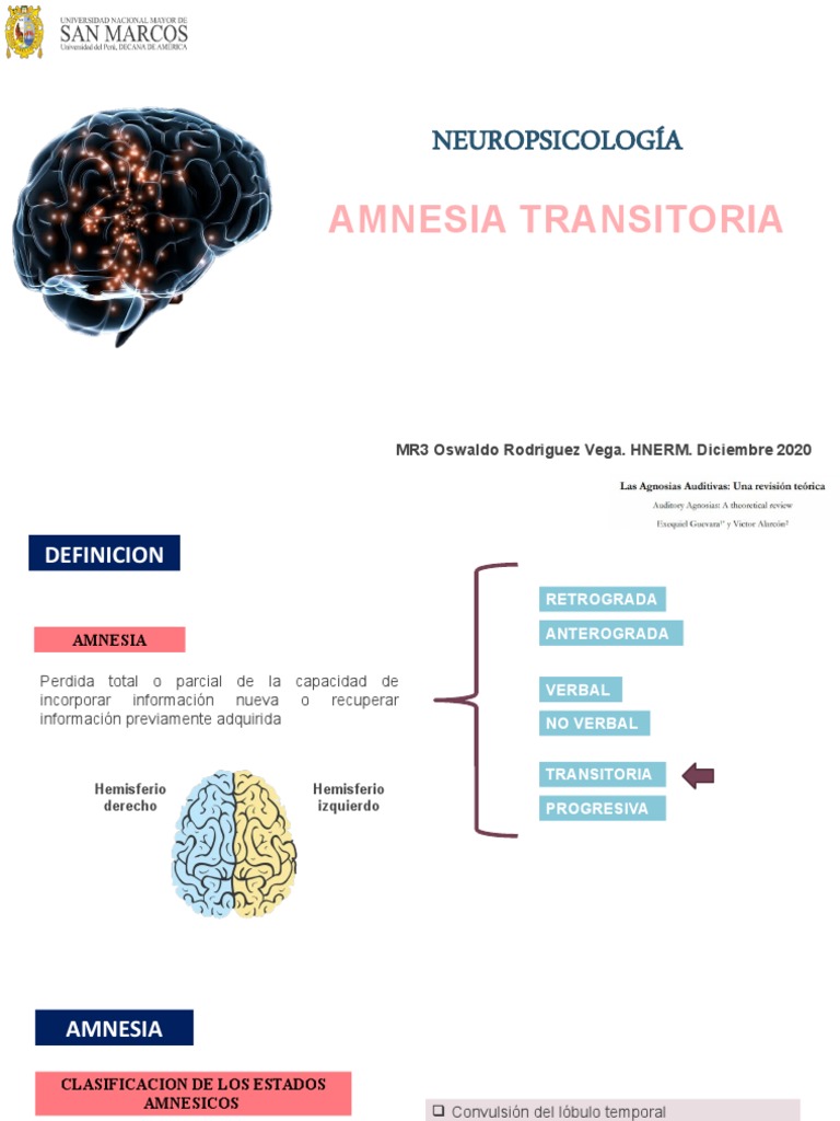 Amnesia Transitoria | PDF | Amnesia | Lesión cerebral traumática
