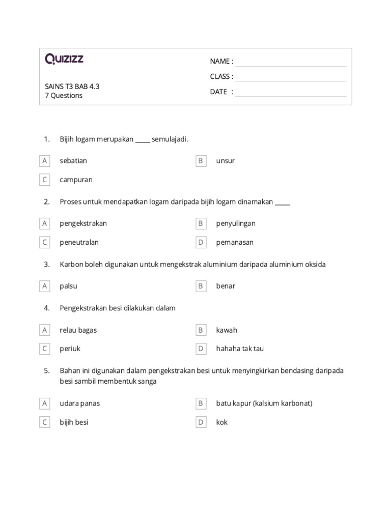 Sains T3 Bab 4.3 | PDF