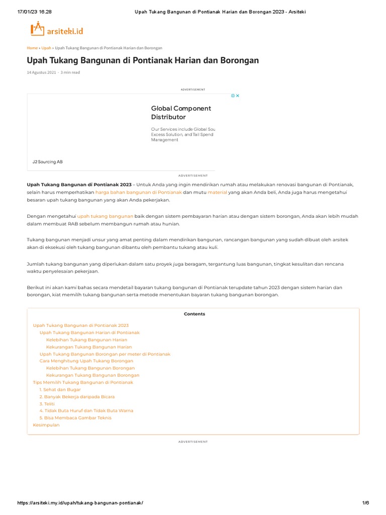 UPAH TUKANG | PDF