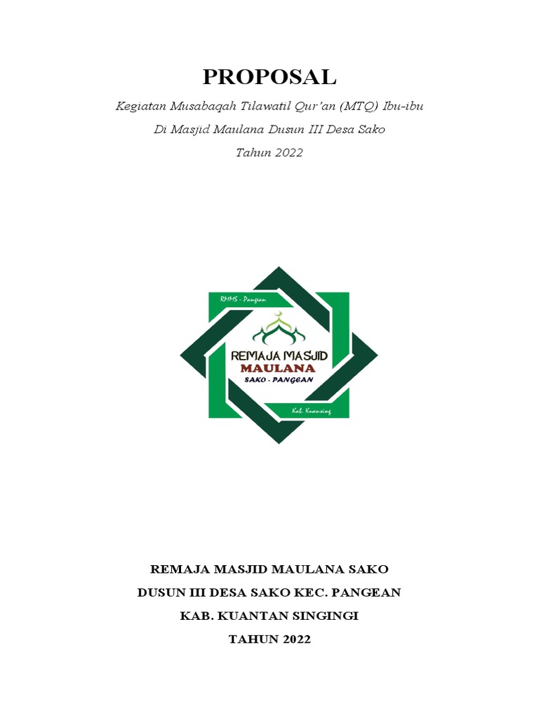 Proposal MTQ | PDF