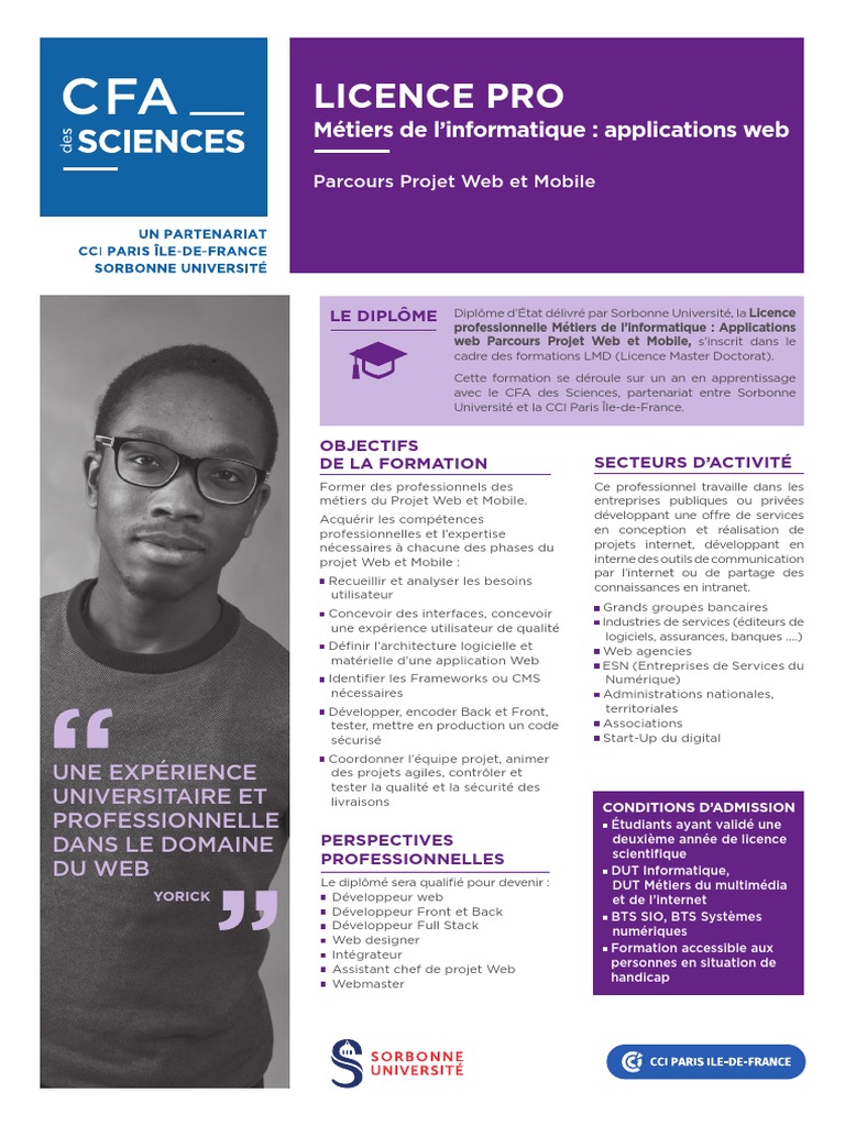 2023-001 - Licence Pro Projet Web | PDF | Application | Internet