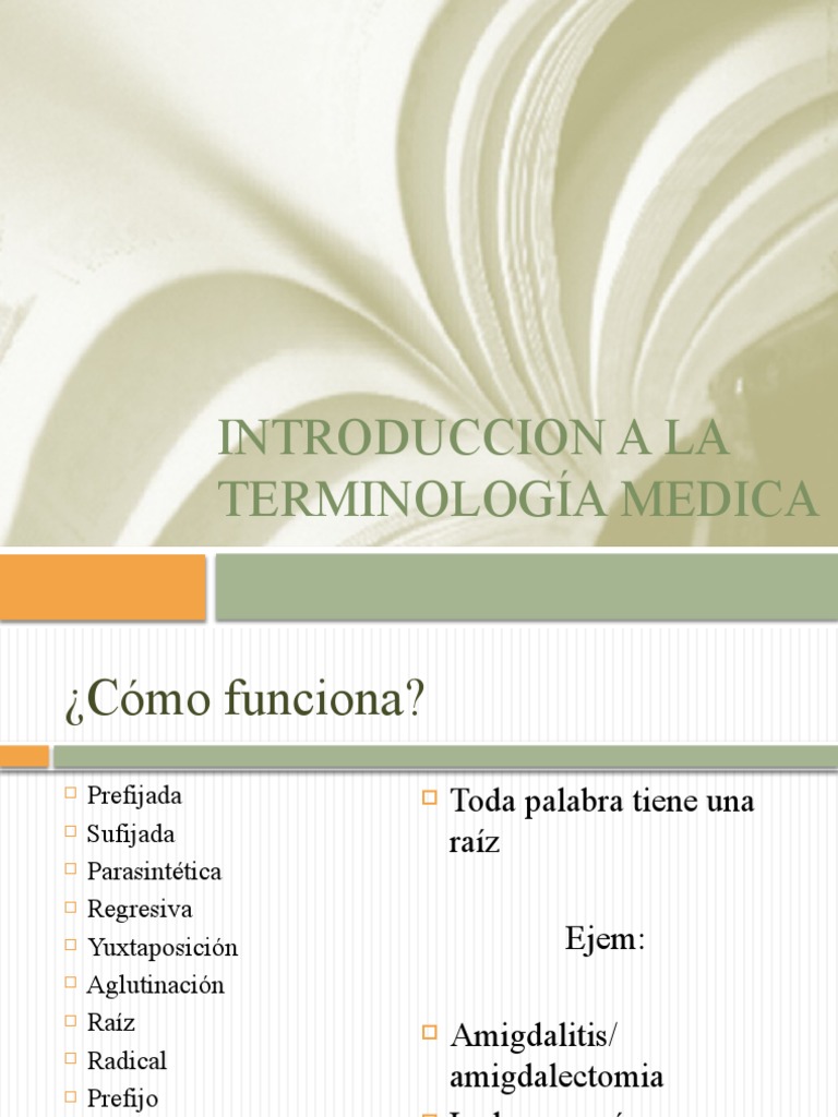 Introducción A La Terminología Médica Descifrando El Lenguaje De La