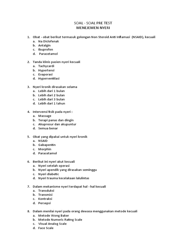 Pre Test Dan Post Test | PDF