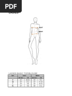 Bershka Size Chart | PDF | Human Appearance | Dress Codes