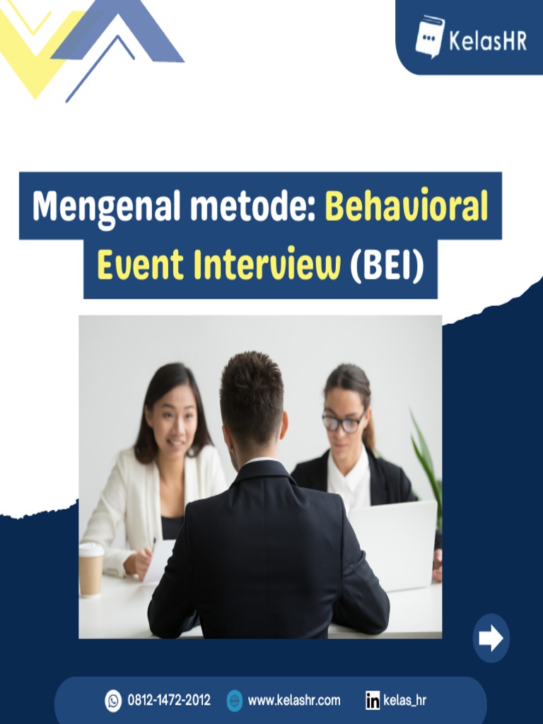 Behavioral Event Interview: Mengenal Metode: (BEI) | PDF