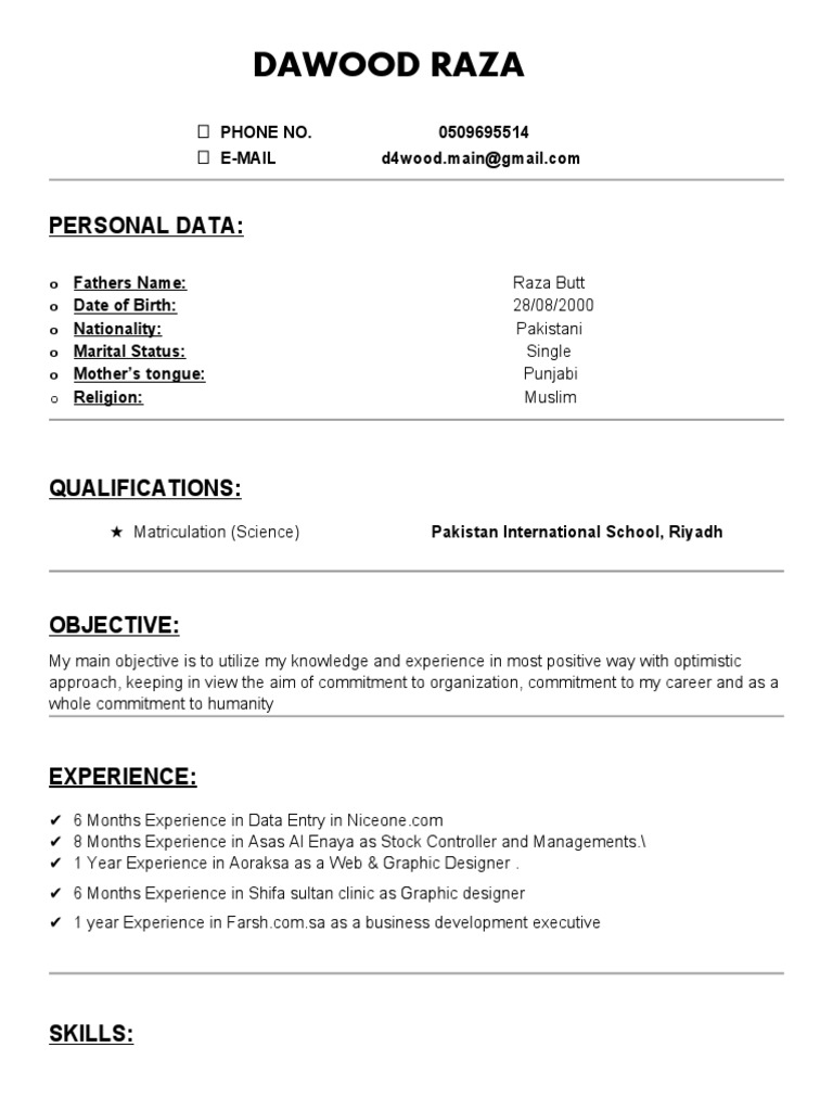 My CV | PDF
