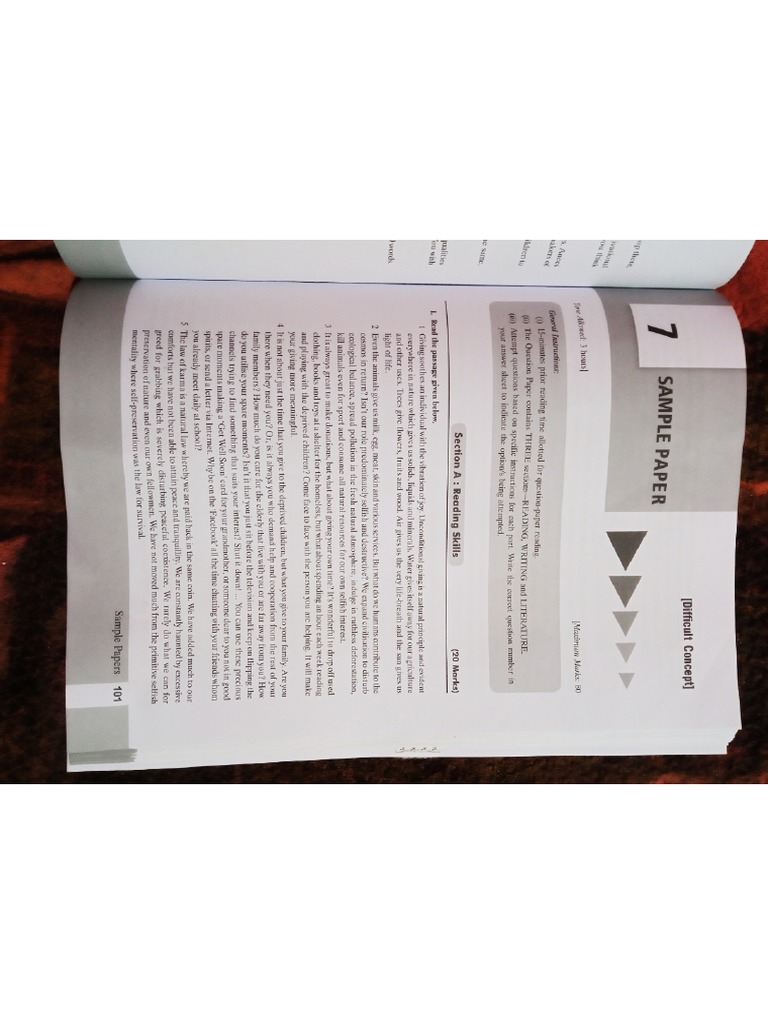 Sample Paper 7 | PDF