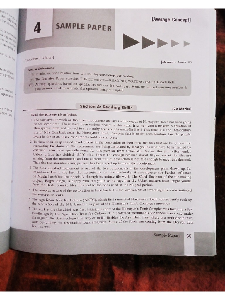 Sample Paper 4 | PDF