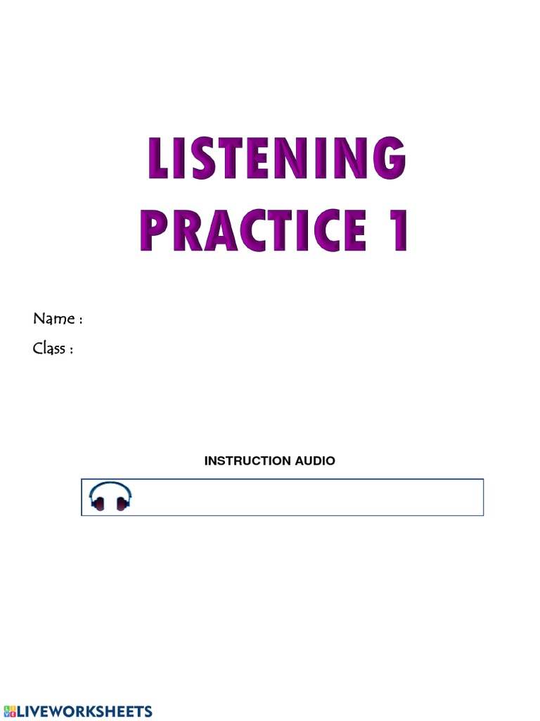 Listening Form 3 | PDF
