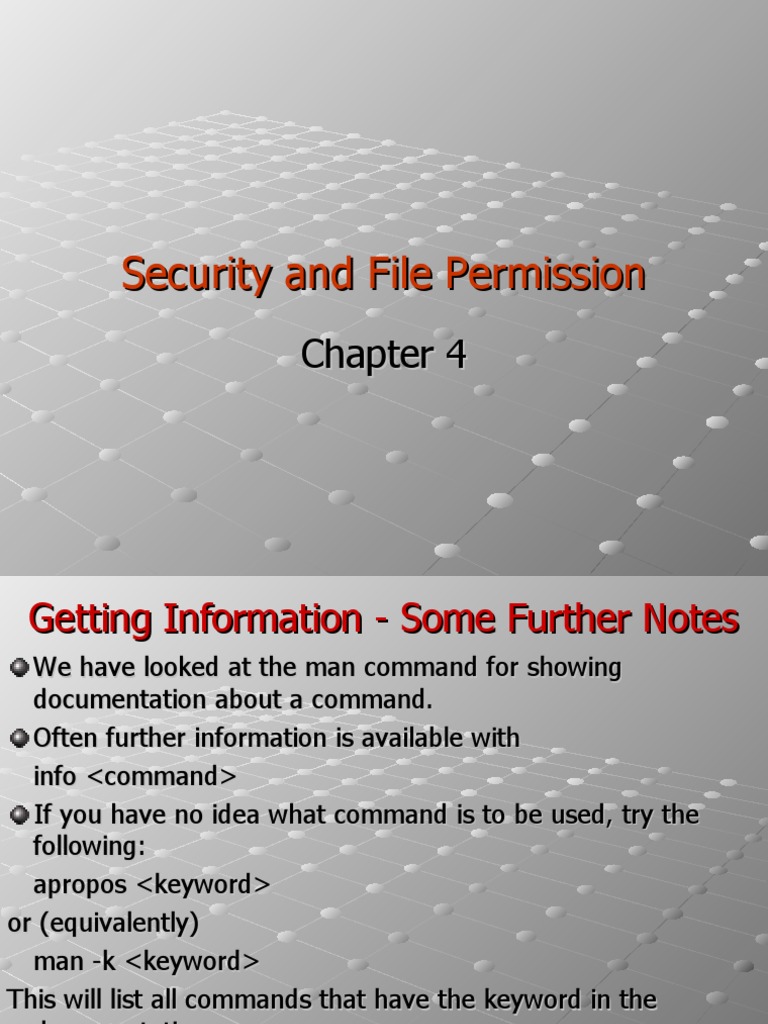 Security and File Permissions | PDF | Superuser | Unix