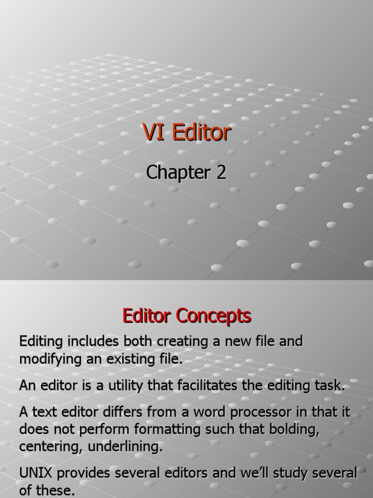 VI Editor | PDF | Cursor (User Interface) | Software Engineering