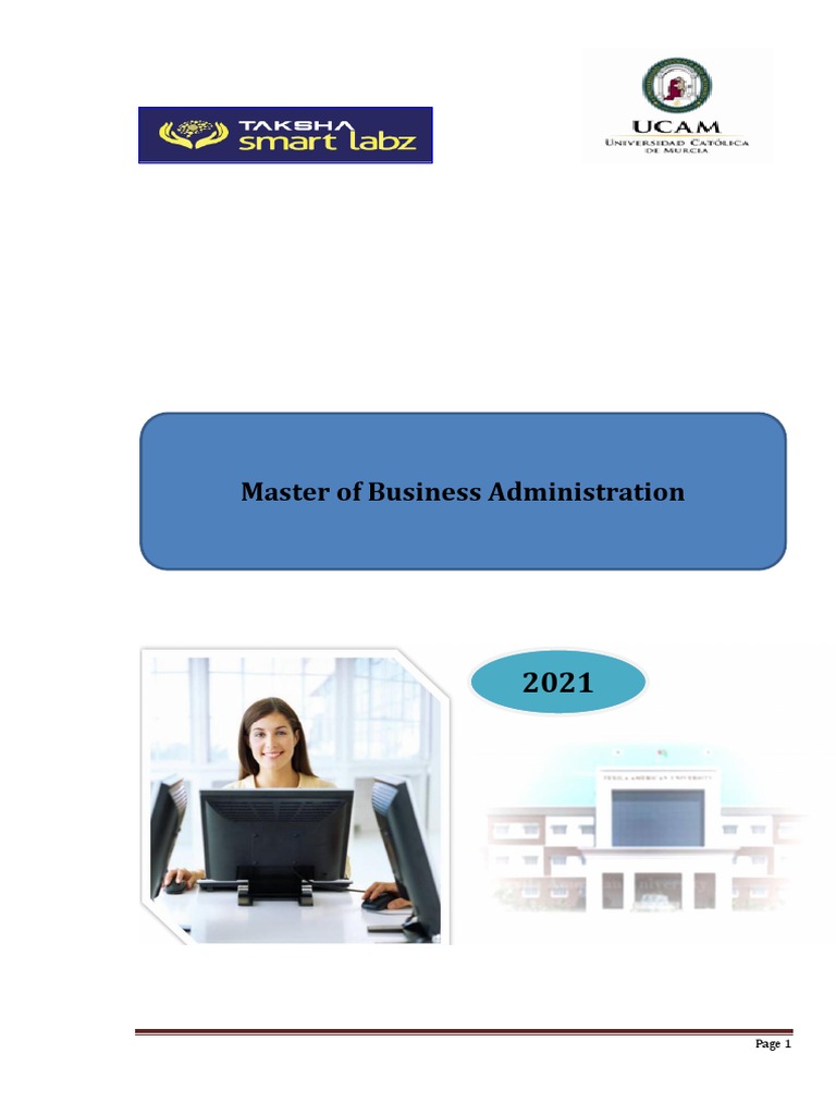SmartLabz - UCAM MBA Handbook | PDF | Master Of Business Administration ...