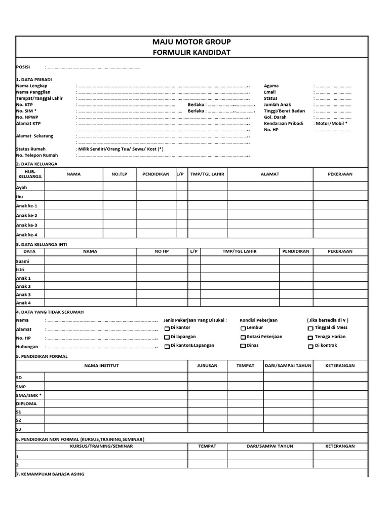 Formulir Bast 2021 | PDF
